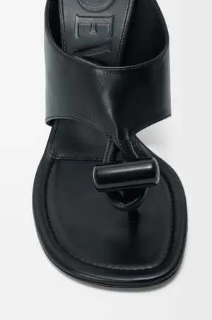 Loewe Shiny Smooth Calfskin Toggle Sandals