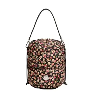Moncler Caradoc Floral Bucket Bag - Black