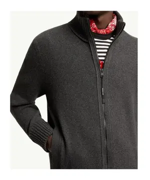 Moncler Cashmere Wool Zip-up Cardigan