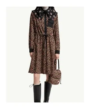 Moncler Printed Corduroy Dress
