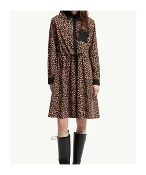 Moncler Printed Corduroy Dress