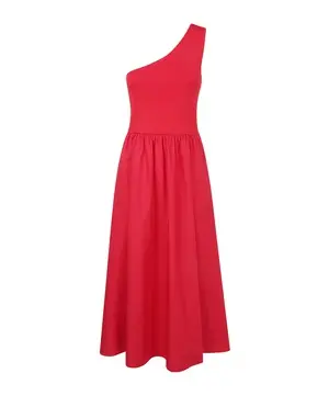 TWINSET One-shoulder Midi Dress - Red