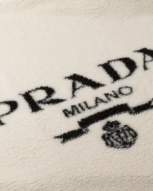 Prada Fur-effect Cashmere And Wool Throw