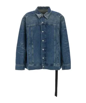 Rick Owens Jumbo Denim Worker Jacket - Blue