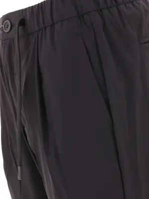 Herno Drawstring Waist Trousers - Black