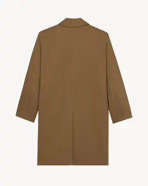 Saint Laurent Padded Single-breasted Coat With Pointed Collar