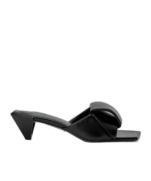 Loewe Origami Slide In Lambskin - Black