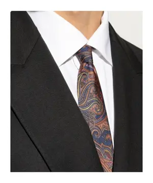 Etro Paisley Printed Pointed-tip Tie