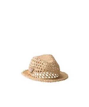Prada Crochet Fedora - Nude