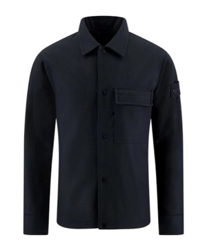 Stone Island Long-sleeved Straight-hem Shirt