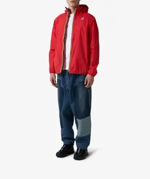 K-WAY Zip-up Hooded Jacket - Red