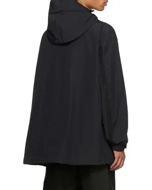 Burberry Oversized Hooded Jacket With Logo Detail
