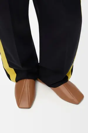 Loewe Square-toe Embossed Slip-on Flats