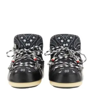 Alanui X Moon Boot Bandana Printed Round Toe Boots
