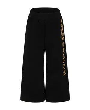 Balmain Stud-embellished Logo Detail Trousers - Black