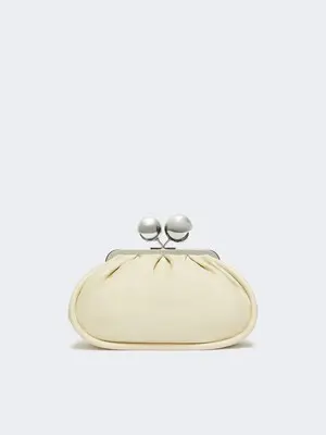Max Mara Small Milvanew Pleated Ball-embellished Clush Bag