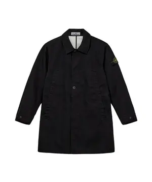 Stone Island Compass Badge Coat - Black