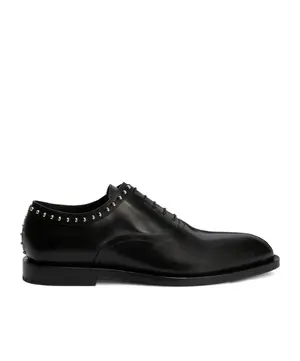 JIL SANDER Stud-embellished Oxford Shoes