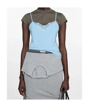 Acne Studios Layered Top With Bow Detail