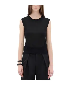 ANN DEMEULEMEESTER Round-neck Knit Vest