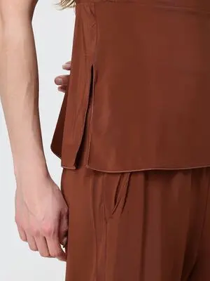Max Mara Sleeveless V-neck Top With Slit Hem