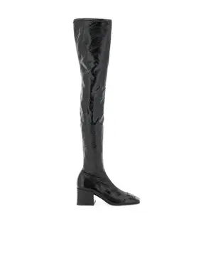 COURREGES Block Heel Thigh-high Boots