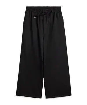 Y3 Wool Straight Leg Pants - Black