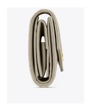 Saint Laurent Cassandre Matelassé Multi-folded Wallet In Grain De Poudre Embossed Leather