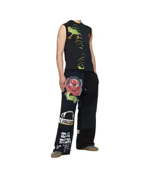 MARINE SERRE Regenerated Graphic T-shirts Tank Top