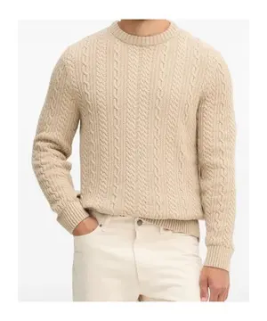 Barbour Cable-knit Crew Neck Long Sleeve Sweater