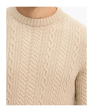 Barbour Cable-knit Crew Neck Long Sleeve Sweater