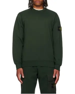 Stone Island Logo Patch Crewneck Sweatshirt