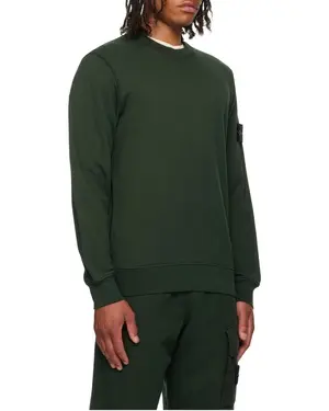 Stone Island Logo Patch Crewneck Sweatshirt