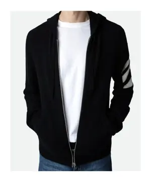Zadig&Voltaire Clash Zip Up Hooded Cardigan