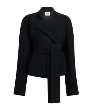 Khaite Edith Long-sleeved Belted Jacket