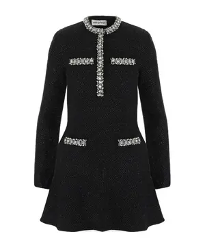 SELF-PORTRAIT Sequin Knit Mini Dress