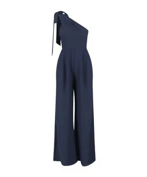 Ralph Lauren One Shoulder Jumpsuit - Navy