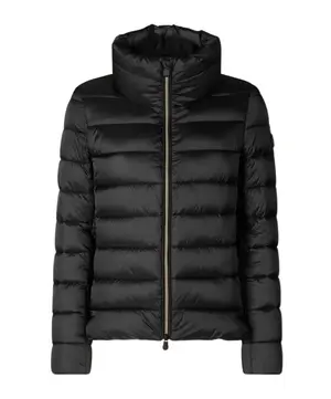 SAVE THE DUCK Zip-up Puffer Jacket With Funnel Neck