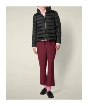 SAVE THE DUCK Zip-up Puffer Jacket With Funnel Neck