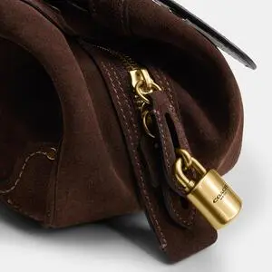 COACH Solid Color Shoulder Bag