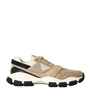 Prada Suede And Mesh Retro Hiking Trainer Sneakers - No