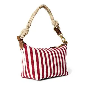 Miu Miu Striped Canvas Crossbody Bag