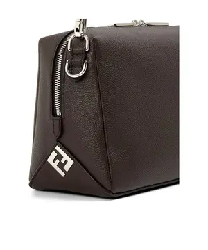 Fendi Leather Top-handle Crossbody Bag - Black