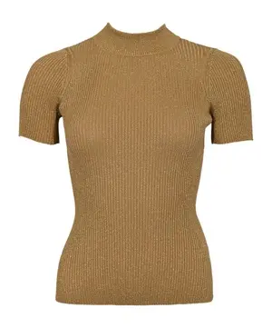Max Mara Spezie Ribbed Short-sleeve Top
