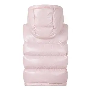 Moncler Sleeveless Quilted Down Vest With Detachable Hood