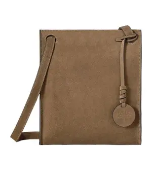 Mulberry Mini Soft Tote Suede Shoulder Bag - Brown