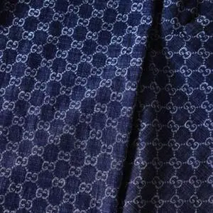Gucci Navy Monogram Straight-leg Trousers