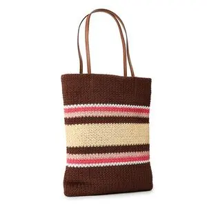 Miu Miu Raffia-effect Woven Tote Bag