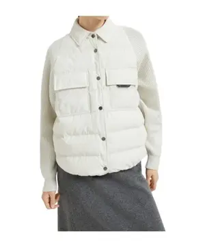 Brunello Cucinelli Long Sleeve Quilted Jacket