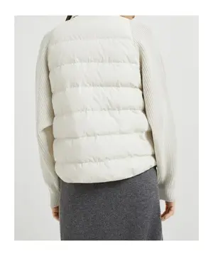 Brunello Cucinelli Long Sleeve Quilted Jacket